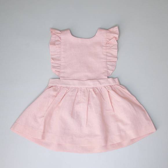 BEBA BEAN | Dresses | New Beba Bean Girls Pinafore Dress In Pink | Poshmark